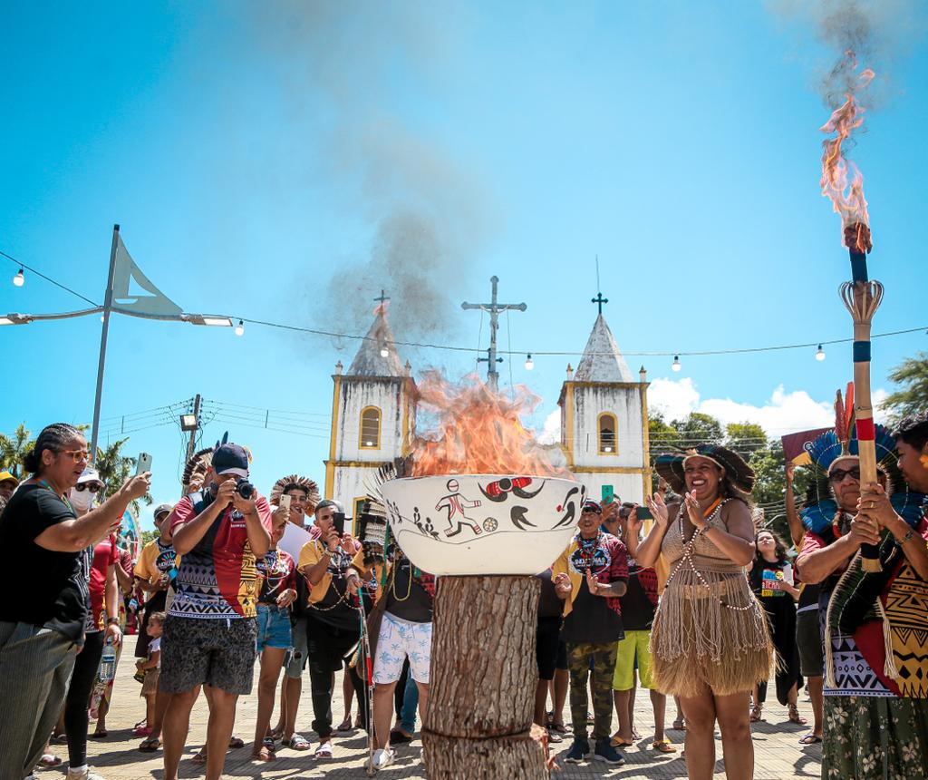 Toré e o fogo sagrado marcam a abertura dos XI Jogos dos Povos ...